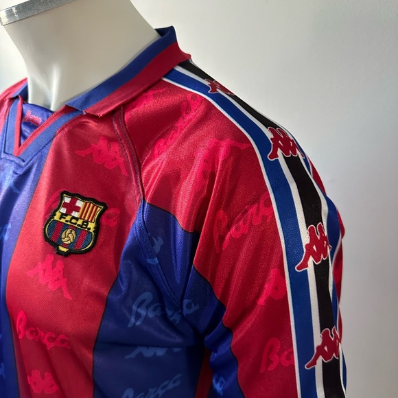 Kappa | Shirts | Luis Figo Fc Barcelona New Mens Retro Vintage Soccer ...